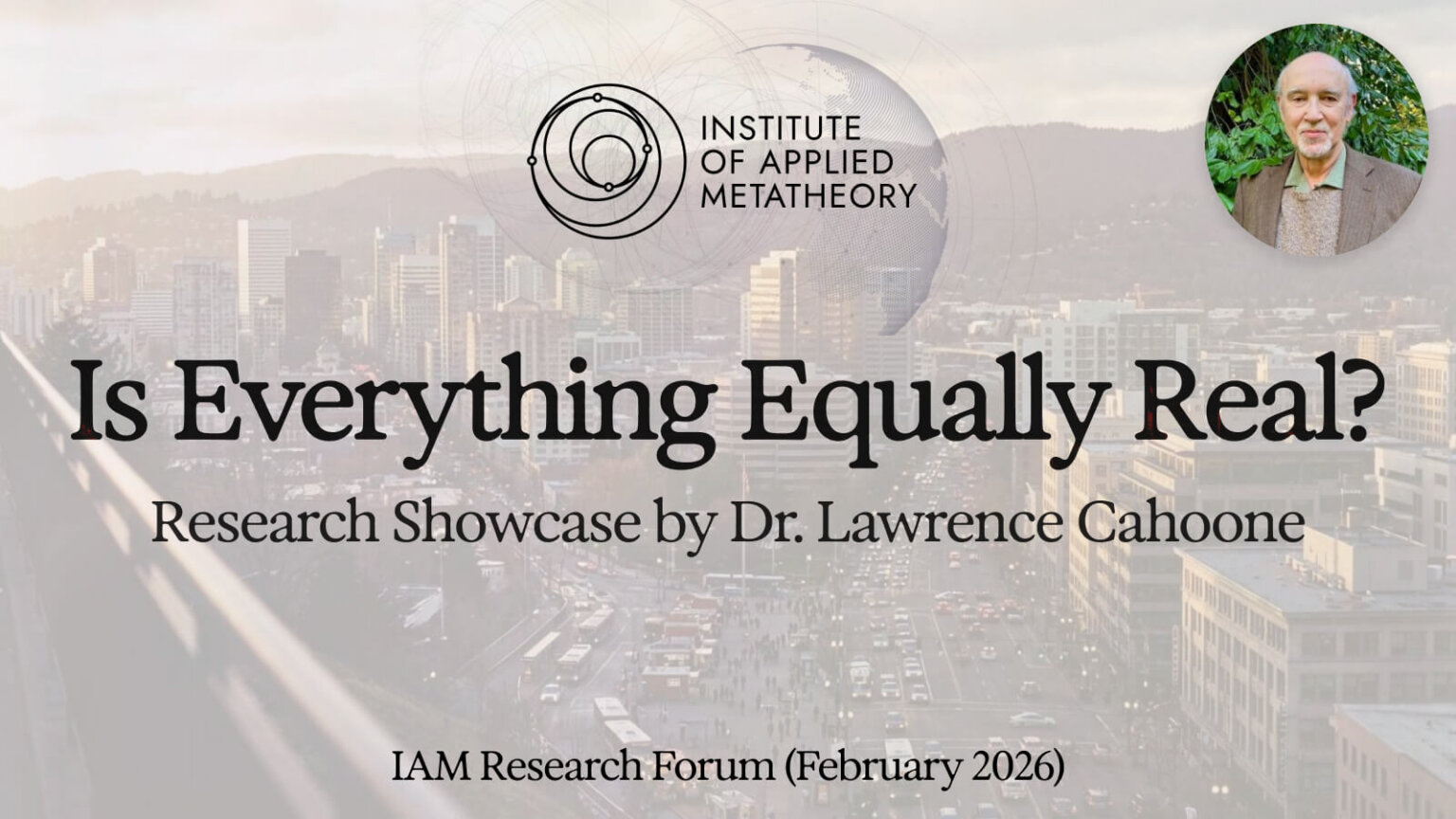 Is Everything Equally Real? Ordinal Naturalism Explained with Lawrence ...